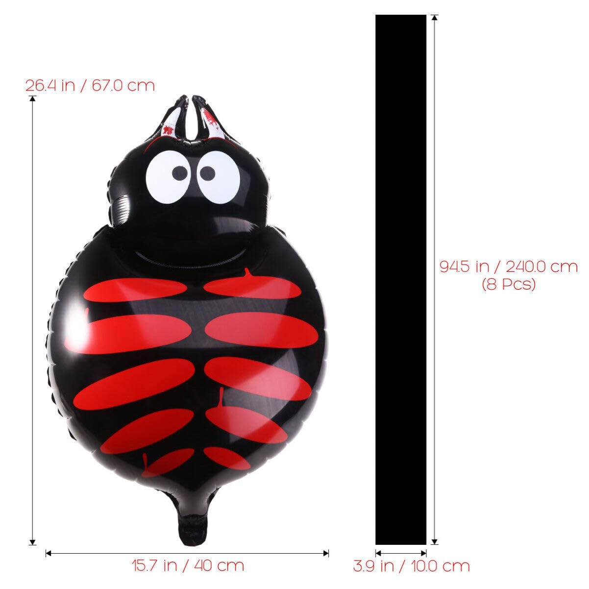 Halloween Decorations Hanging Spider with Balloon for Halloween Party or Haunted House Decorations – 20 Feet