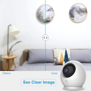 MYPIN Video Baby Monitor with Camera and Audio, Wireless Monitor Camera with 4.3 Inch LCD Screen Night Vision/Two-Way Talk/Temperature Monitor/Lullaby