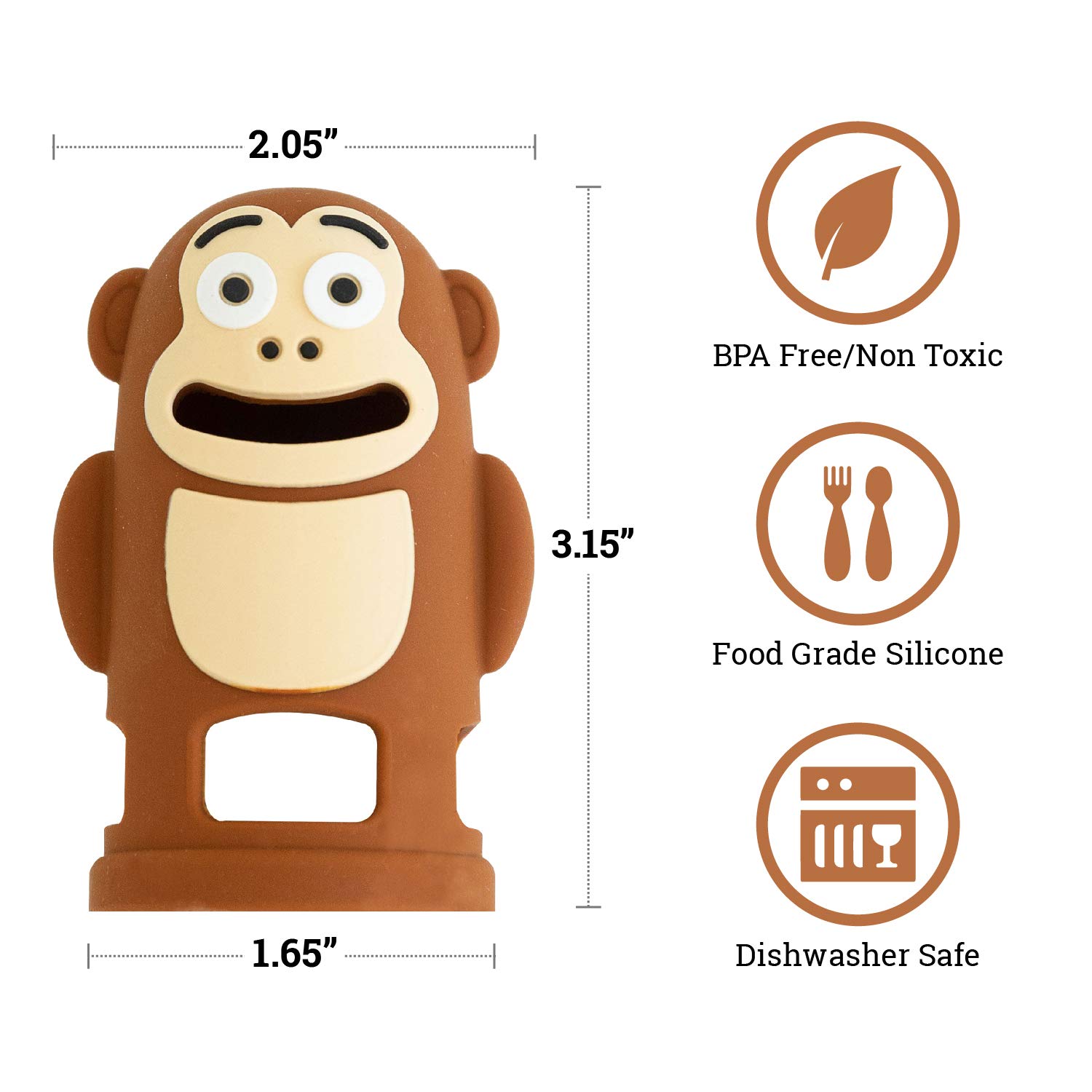 Cute Monkey steam diverter Accessories - Compatible with Instant Pot 3/5 & 6 Qt Steam Diverter - Release Valve Tool - Best Kitchen accessory