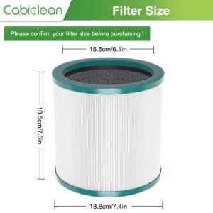 TP01 HEPA Filter Replacement Compatible with Dyson Tower Purifier Pure Cool Link TP01, TP02, TP03, AM11, BP01 Models, Compare to Part # 968126-03 (Pack of 2)