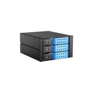 ISTAR BPN-DE230HD-BLUE Trayless 2X 5.25 to 3X 3.5 12Gb/s HDD Hot-swap Rack