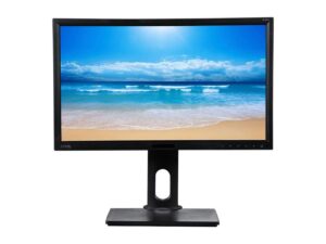 benq bl2420pt 24" qhd 2560 x 1440 60hz 5ms vga dvi-dl hdmi displayport usb 2.0 hub led backlit ips designer monitor 1-year direct benq warranty