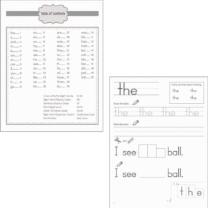 Really Good Stuff My Sight Word Journals – Words 1–50