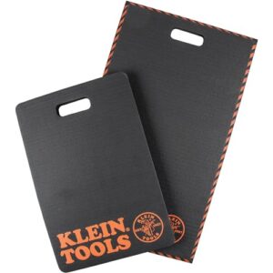 Klein Tools 60136 Kneeling Pads, Adult Men's Large Soft Thick Closed Cell Soft Foam Professional Tradesman Pro Pads with Handle