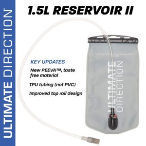 Ultimate Direction 1.5 Liter Hydration Reservoir for Endurance Training, Backpacking, Runners, BPA-Free, Easy Fill Lid