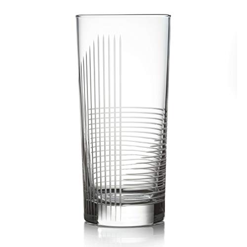 Libbey Cut Cocktails Passage Tumbler Glasses, 15.75-ounce, Set of 4