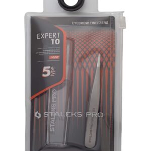 Ingrown Hair Tweezers - STALEKS PRO - Type 5 - Pinpoint Tip Tweezer - Surgical Stainless Steel - Durability - Precision - Handmade - for Experts - and Professionals.