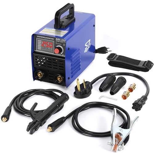 250A 110/220V Welder,ARC/Lift TIG Welding Machine with Synergic Control, IGBT Inverter，Hot Start, Arc Force and Anti-Stick