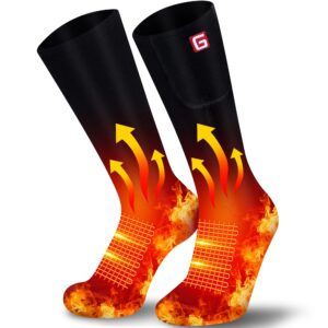 mognolia heated socks women men,rechargeable footwarmer for skiing camping hiking snowboarding cozy sox