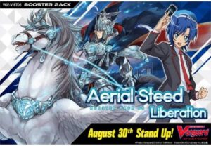 cardfight vanguard vge-v-bt05-en aerial steed liberation booster display of 16 packets, multi