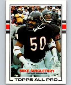 1989 topps #58 mike singletary bears nfl football card nm-mt