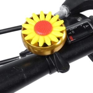 VGEBY1 Bicycle Bell, Crisp Clear Sound Bike Bell Flower Decor Bell Cute Perfect for Bike Lover(Yellow)