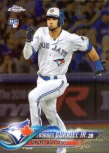 2018 topps update chrome baseball #hmt11 lourdes gurriel jr. rookie card