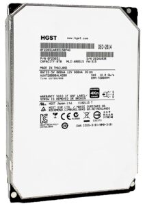 hgst huh728080al4200 3.5" 8tb sas 12gb/s 7.2k rpm 128m 0f23651 4kn ise enterprise hard drive (renewed)