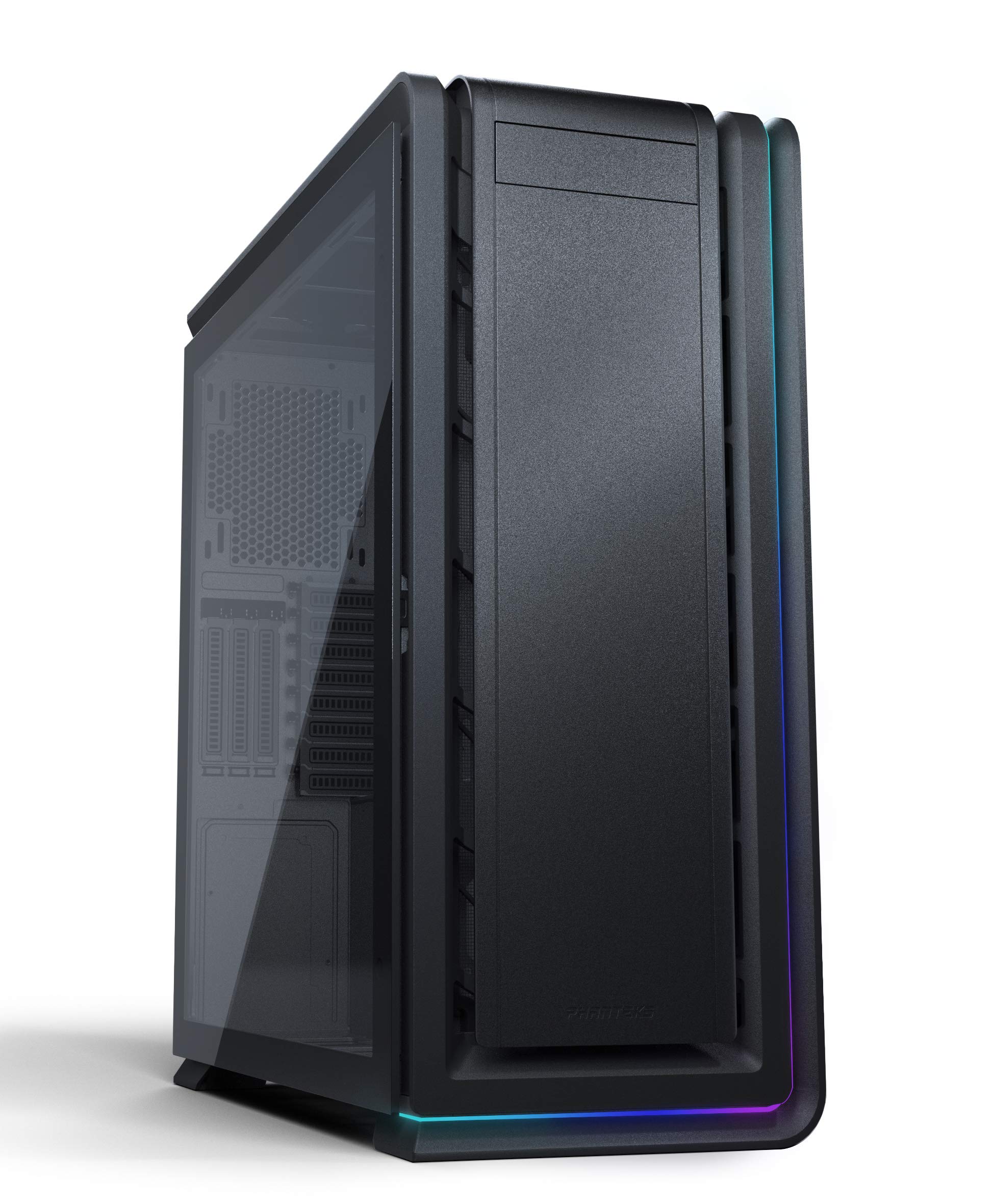 Phanteks Enthoo 719 (PH-ES719LTG_DBK01) High Performance Full Tower Case – Tempered Glass, Aluminum panels, dual system/psu support, massive storage, Fan Hub, Digital-RGB lighting, Black