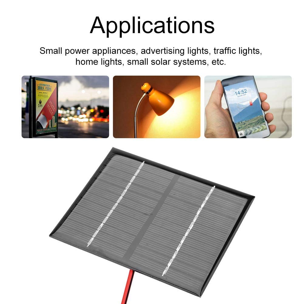 Panel,1.5W 12V Portable Outdoor Waterproof Charger for Emergency Lights, Advertising Lights, Traffic Lights, Home Lights, Electric Fans