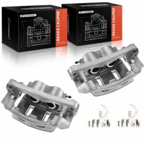 a-premium disc brake caliper assembly with bracket compatible with ford excursion 2000-2005 f-250 super duty f-350 super duty 1999-2004 front left and right side 2-pc set