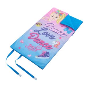 i wear jojo jojo siwa roll up sleeping bag with velcro strap closure, 26"x46",multi