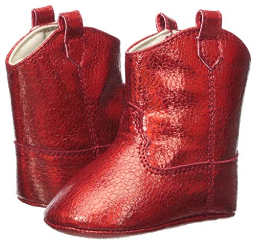 Baby Deer Girls' 02-4973 Western Boot, Red, 1 Regular US Infant