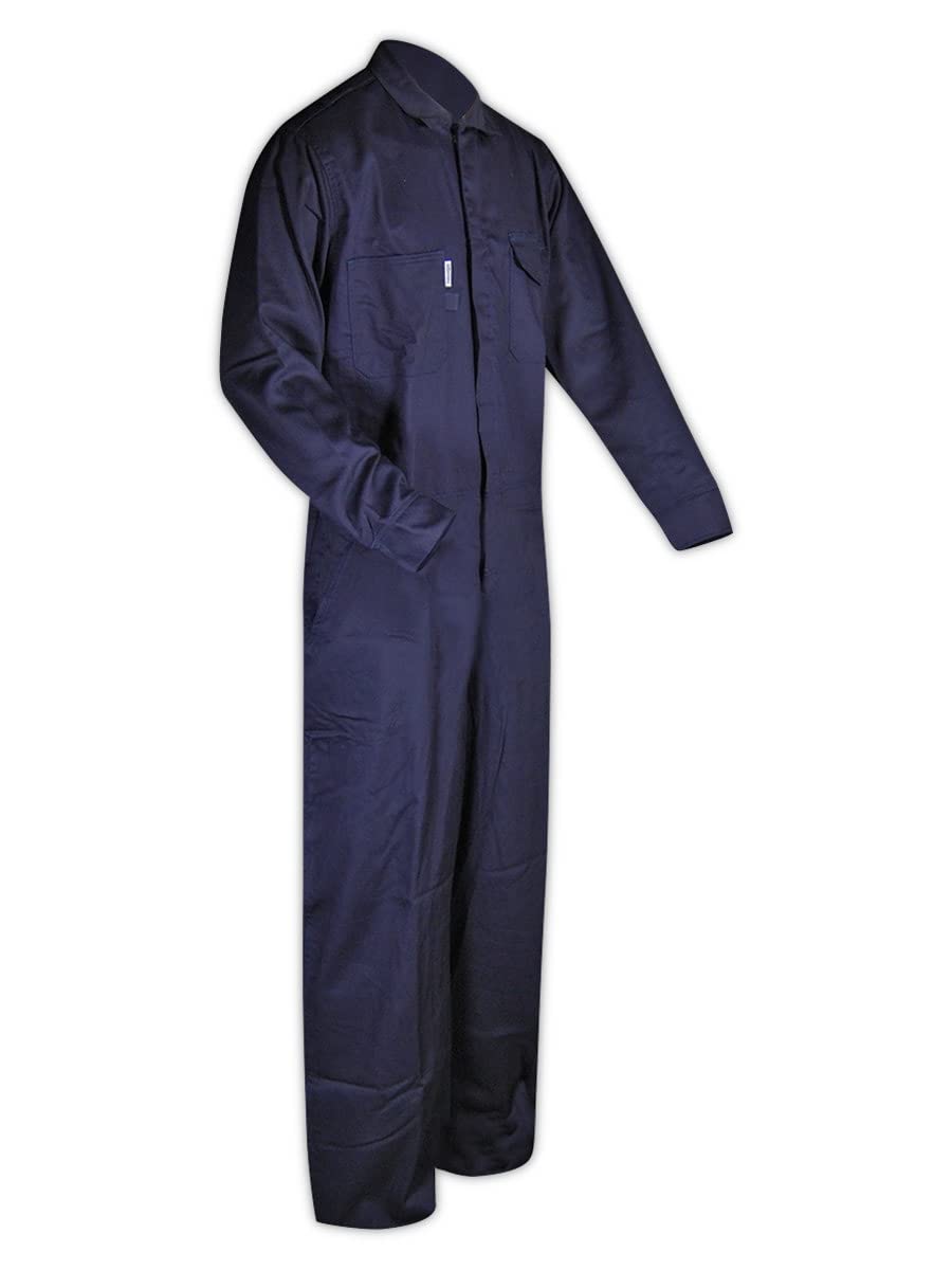 MAGID Flame Resistant Coveralls, 100% Cotton, 1 Pairs, Size 2XL, CCN70DH Navy