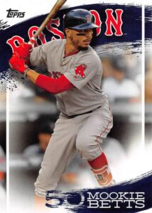 2019 topps mookie betts highlights baseball #mb-26 mookie betts boston red sox official mlb trading card