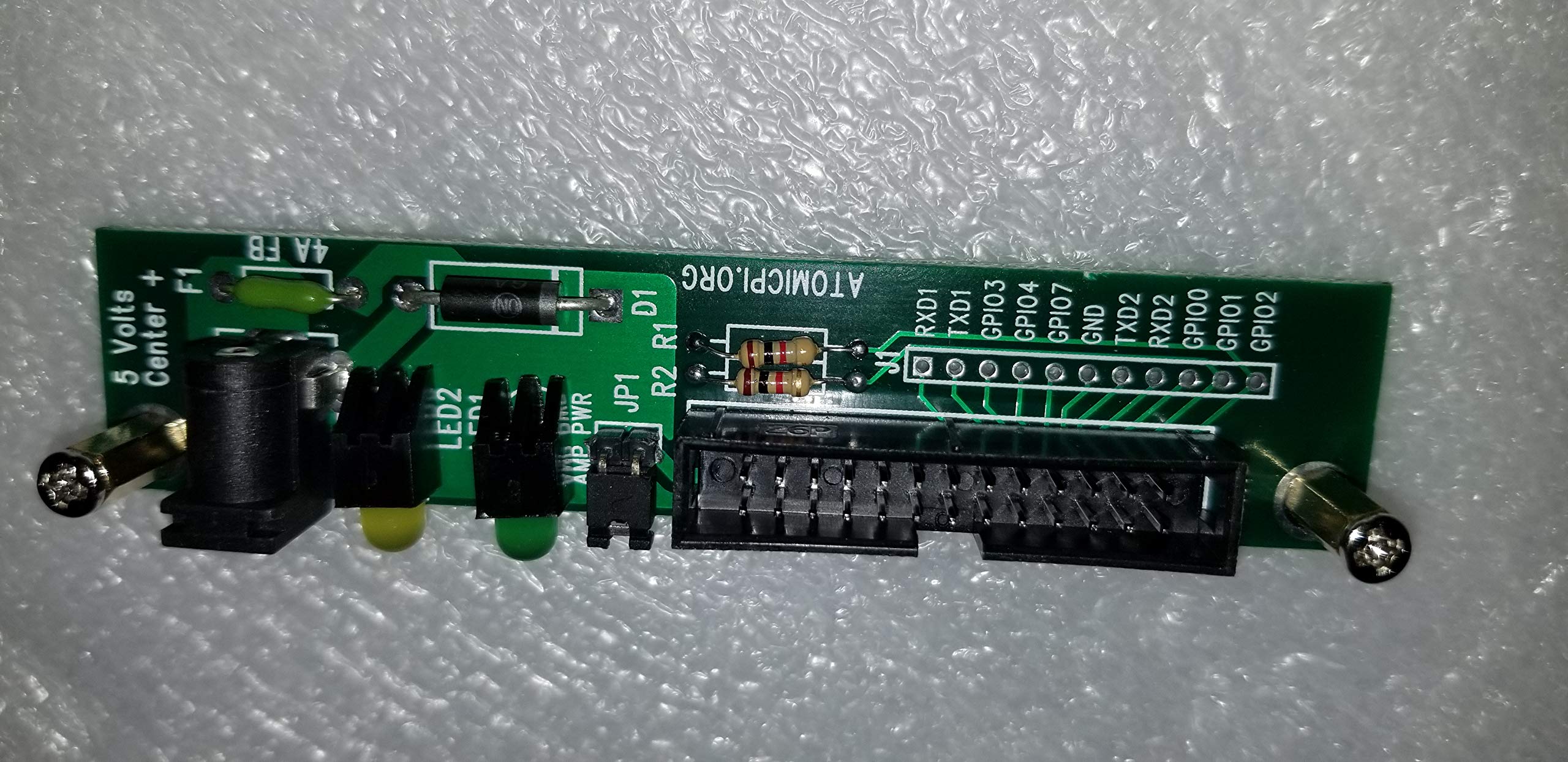 Shaka Intekanational LLC / DLI Flush Mount Baby Breakout Board for Atomic Pi - 2.5mm Barrel Jack 5V Input