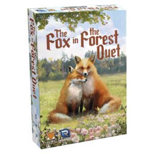 renegade game studios fox in the forest duet card game for 2 players aged 10 & up, cooperative trick-taking game.