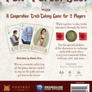 Renegade Game Studios Fox in The Forest Duet Card Game for 2 Players Aged 10 & Up, Cooperative Trick-Taking Game.