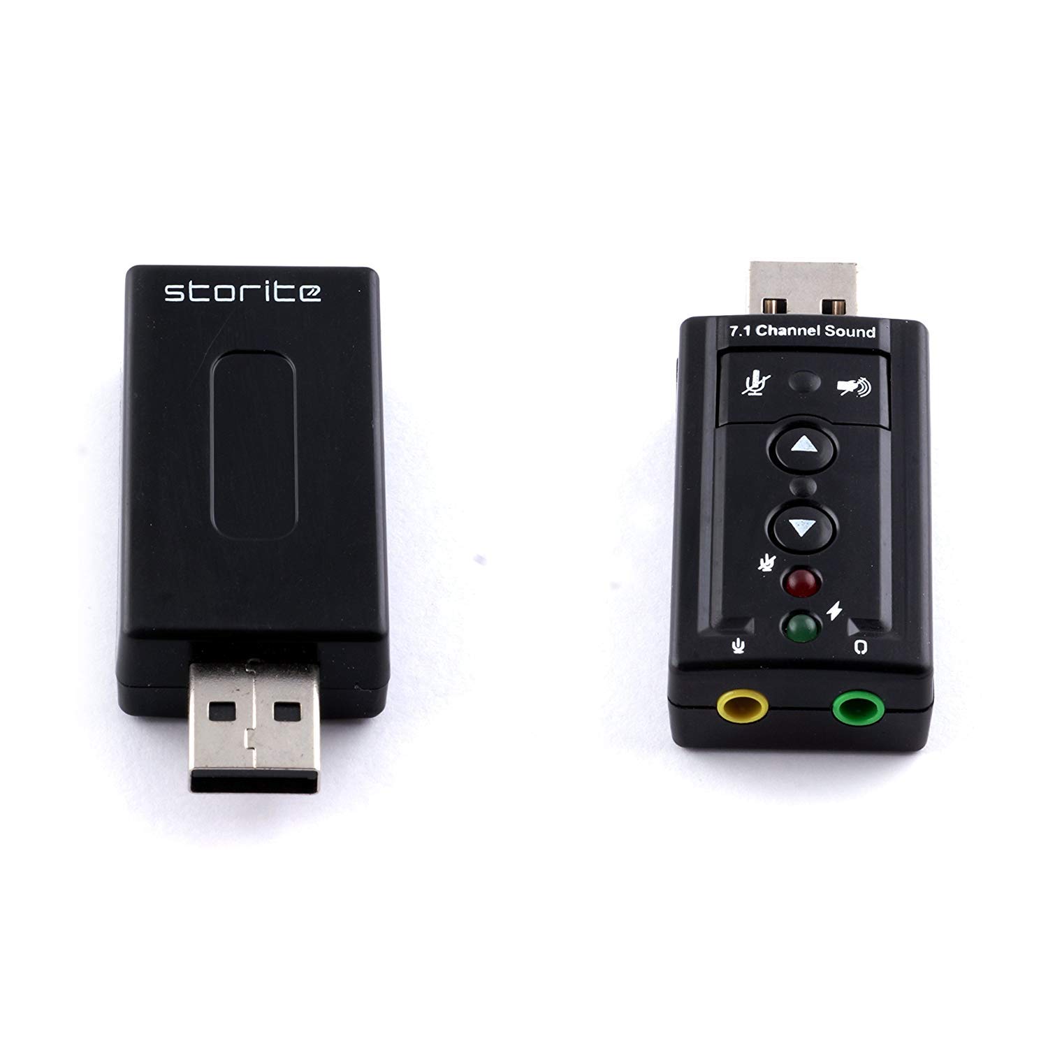 Simyoung USB 7.1 Channel USB External Sound Card Audio Adapter(Sound Card) Black