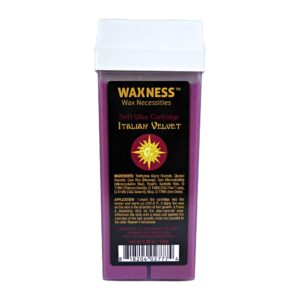 waxness wax necessities polymer blend luxury italian velvet soft wax cartridge 3.38 ounces