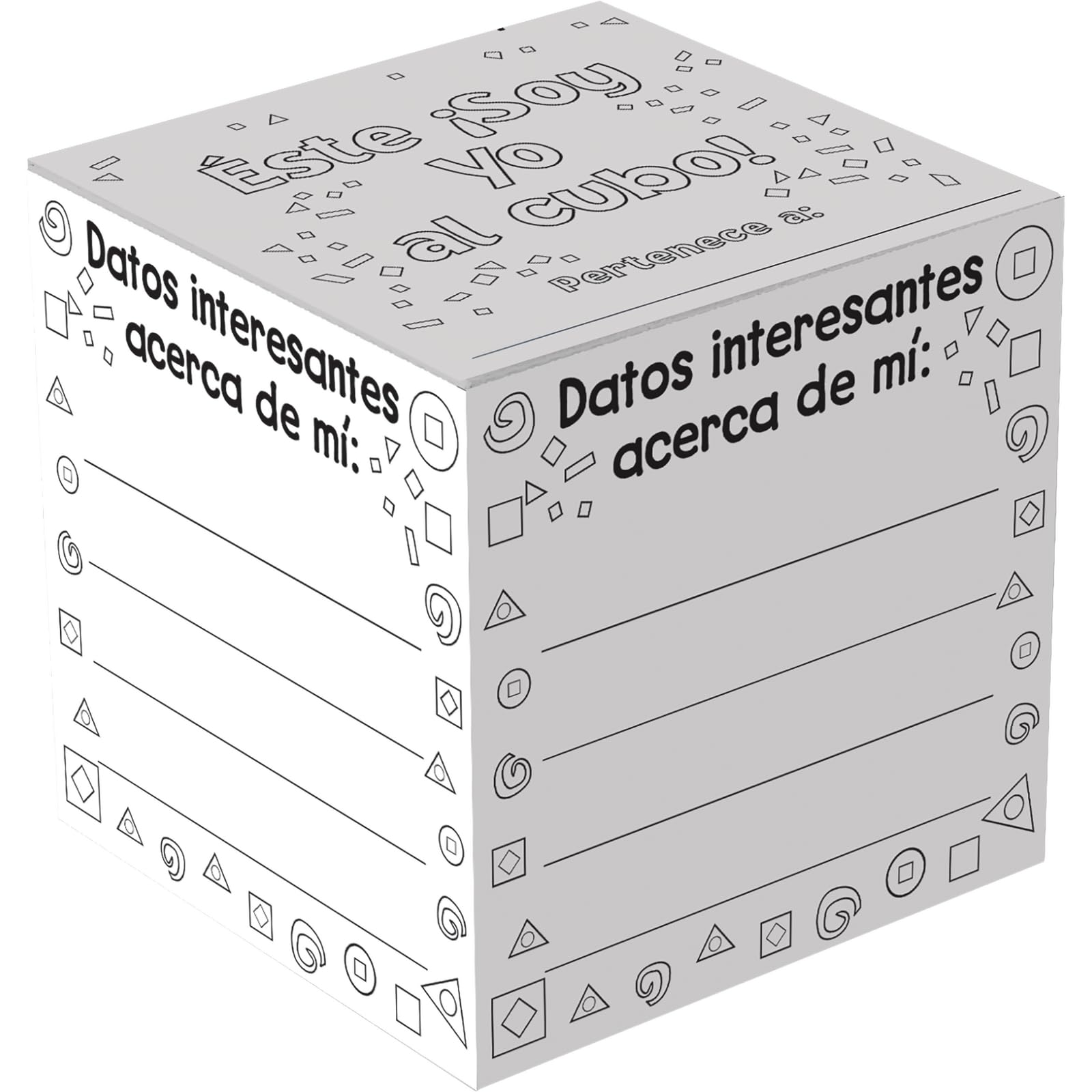 Ready-to-Decorate ¡Soy Yo... al Cubo! (Spanish My Me Cube Set)