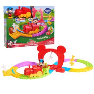 disney’s mickey mouse mickey’s musical express train set, officially licensed kids toys for ages 3 up by just play