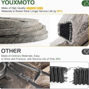 Youxmoto 1/2"x92" Lawn Mower Drive Belt Fits for AYP 106863X 108597X, for Husqvarna 532108597 532130969, for John Deere GX20241 GX22036 for AYP 130969 532130969, for Ariens 21546080