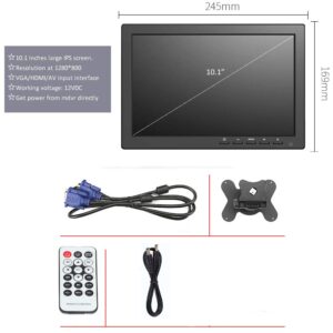 JOINLGO HD 10 inches HD Car Monitor Screen for Truck Van Bus RV