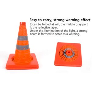 18 inch Collapsible Traffic Cones/Traffic Cone Sign/Multi Purpose Pop up Reflective Safety Cone,Orang - 1PC