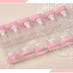 3.5 Inches Baby Bottle Shower Favor,Mini Plastic Candy Bottle,Baby Shower Supplies Boy Girl Newborn Baby Baptism Birthday Party Deco (2 Dozens, Pink)