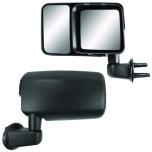 snap & zap custom fit towing mirror pair for jeep wrangler, wangler jk