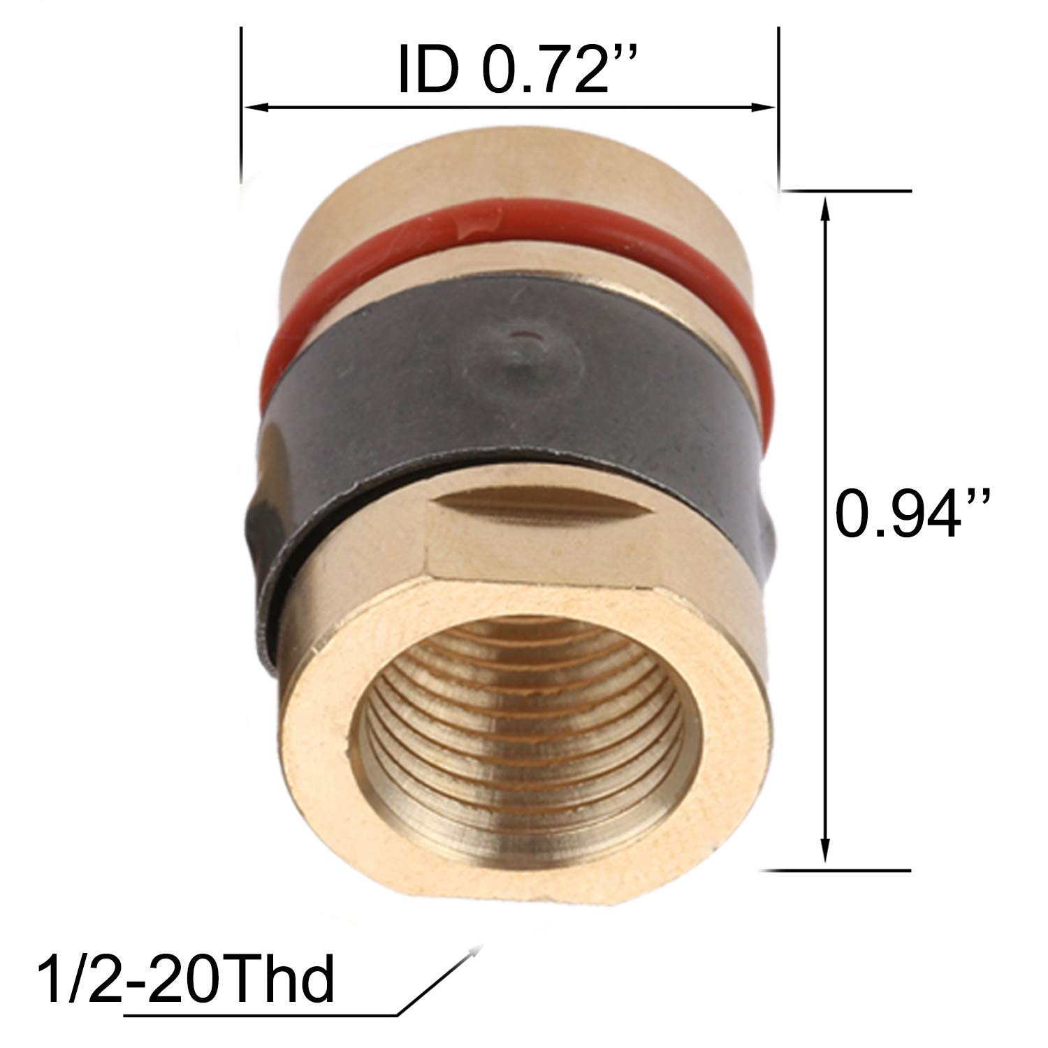 26Pcs MIG Welding Gun Accessory .045" Kit Fit for Miller M25 M40 Hobart H Gun (Include Welding Contact Tips 000-069 0.045", Gas nozzles 200-258, Gas Diffusers 169-728, Nozzle Adapters 169-729)