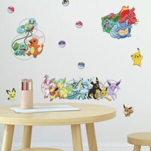 roommates rmk4150scs pokemon favorite character peel and stick wall decals