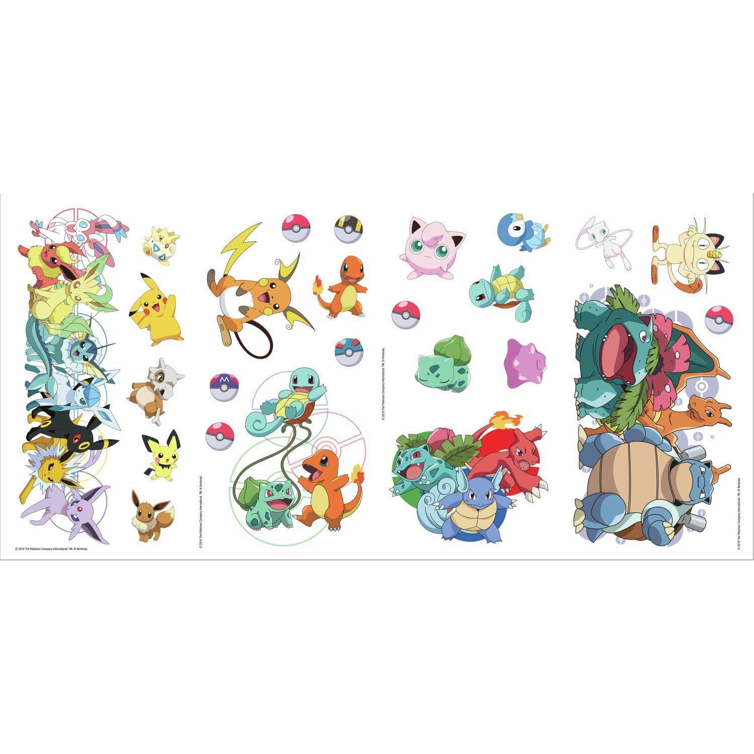 RoomMates RMK4150SCS Pokemon Favorite Character Peel and Stick Wall Decals