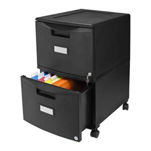 storex 61312a01c file cabinet, 1-pack, black