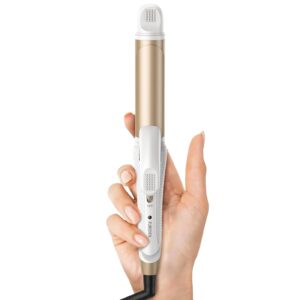 furiden lite travel curling iron, dual voltage curling iron 1 inch, lightweight and dual voltage(100-240v), allows you to use it anywhere in the world, straightening or curling