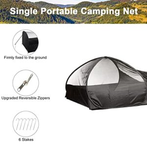 L RUNNZER Pop-Up Single Mosquito Tent, Mosquito Camping Net for Sleeping Outdoor Camping Traveling