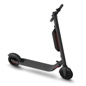 segway ninebot es4 electric kickscooter- 300w motor, 28 miles range & 19mph, 8" solid non-pneumatic tires, dual brakes, external battery, commuter scooter for adults & teens, large