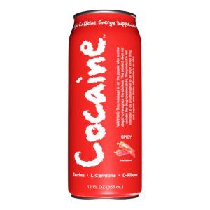 cocaine energy drink, 6 - 12 ounce cans (spicy)