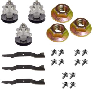 raparts new aftermarket heavy duty lawn mower blade spindle kit with bolts fits toro lx500 gt2100 gt2200