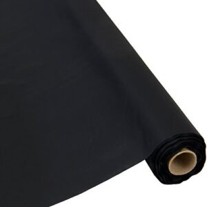 QSD Black Banquet Tablecloth Roll-300 Feet Long - NO Folds or CREASES (Super Fast Set UP) (26 Colors) Quality Supplies Direct