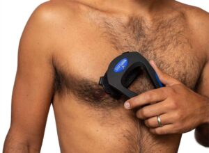 bakblade body grooming - bodblade - ergonomic body shaver for shaving chest, arms and stomach region