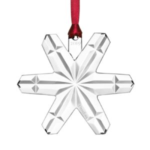 orrefors 2019 annual snowflake christmas ornament