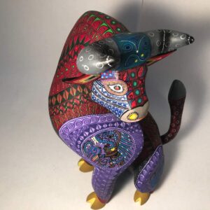 EL Toro Rojo handcrafted Oaxacan Alebrije, wood carving